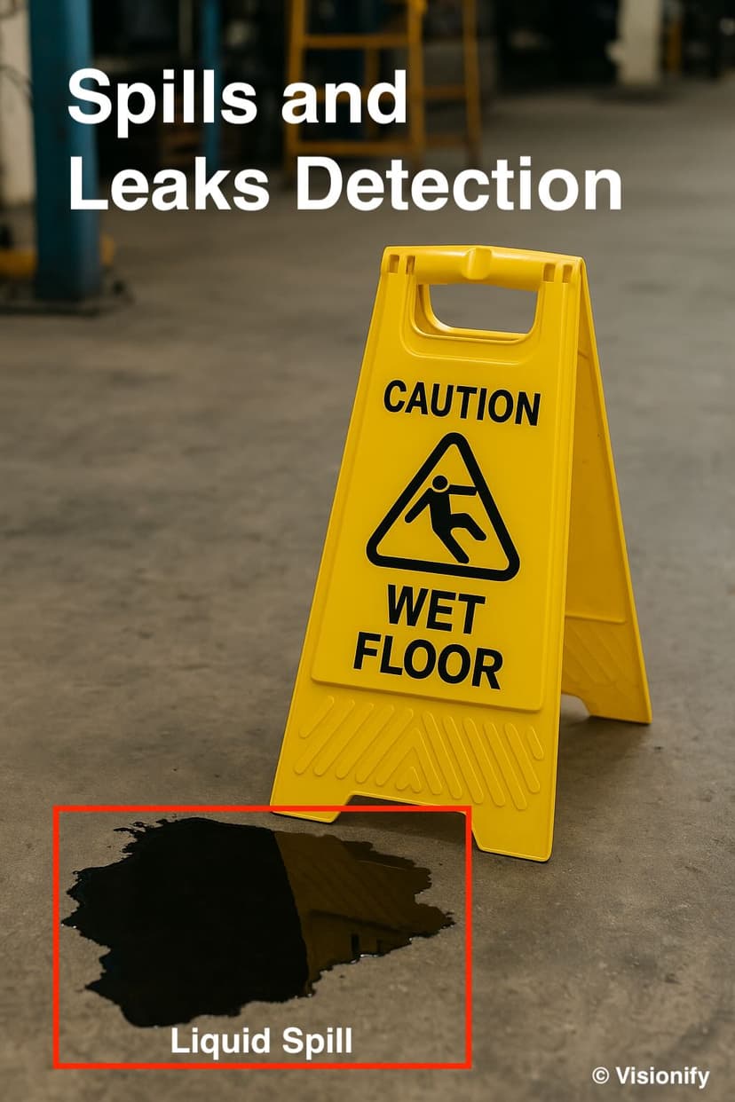 AI-Powered Spills and Leaks Detection | Visionify Workplace Safety Use ...